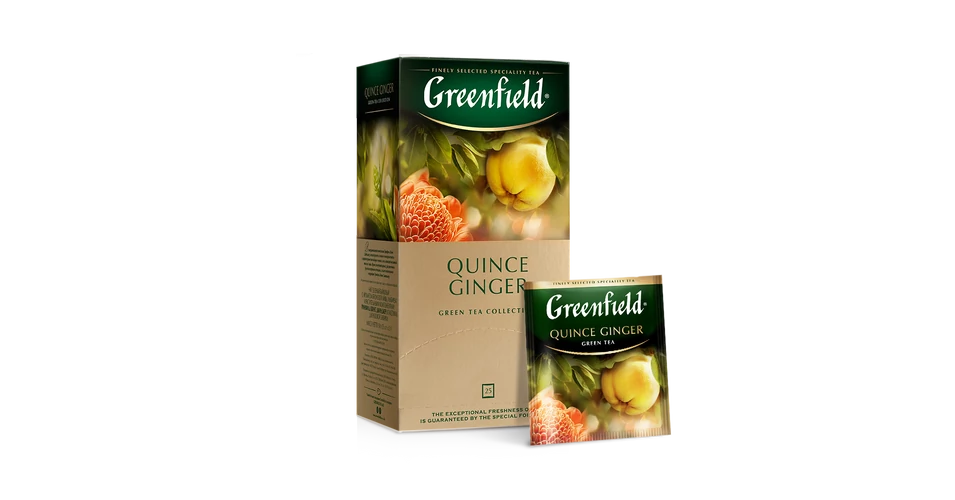 GREENFIELD Quince Ginger tea 25x2g - fittenjo.hu webáruház
