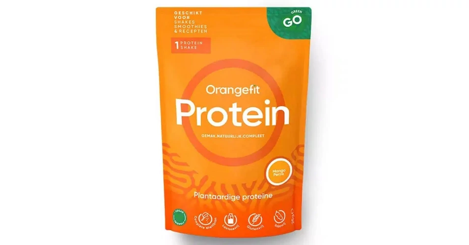 Orangefit Protein növényi fehérjepor mangó-őszibarack 10x25g